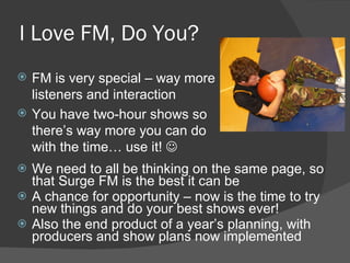 Surge FM Presentation | PPT | Talk Show | Genres