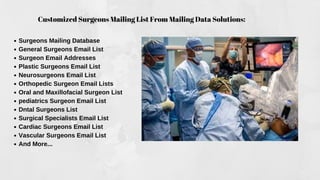 Surgeons email list | PPT
