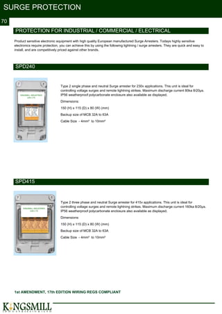 Surge Protection - Main Incoming Supply Sub Distribution Boards Socket ...