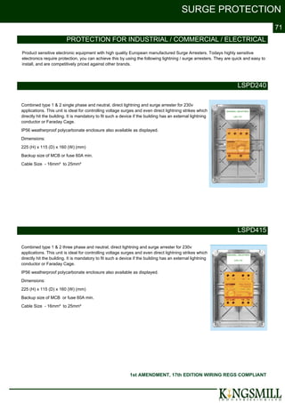 Surge Protection - Main Incoming Supply Sub Distribution Boards Socket ...