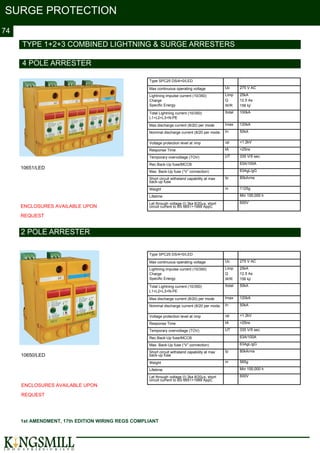 Surge Protection - Main Incoming Supply Sub Distribution Boards Socket ...
