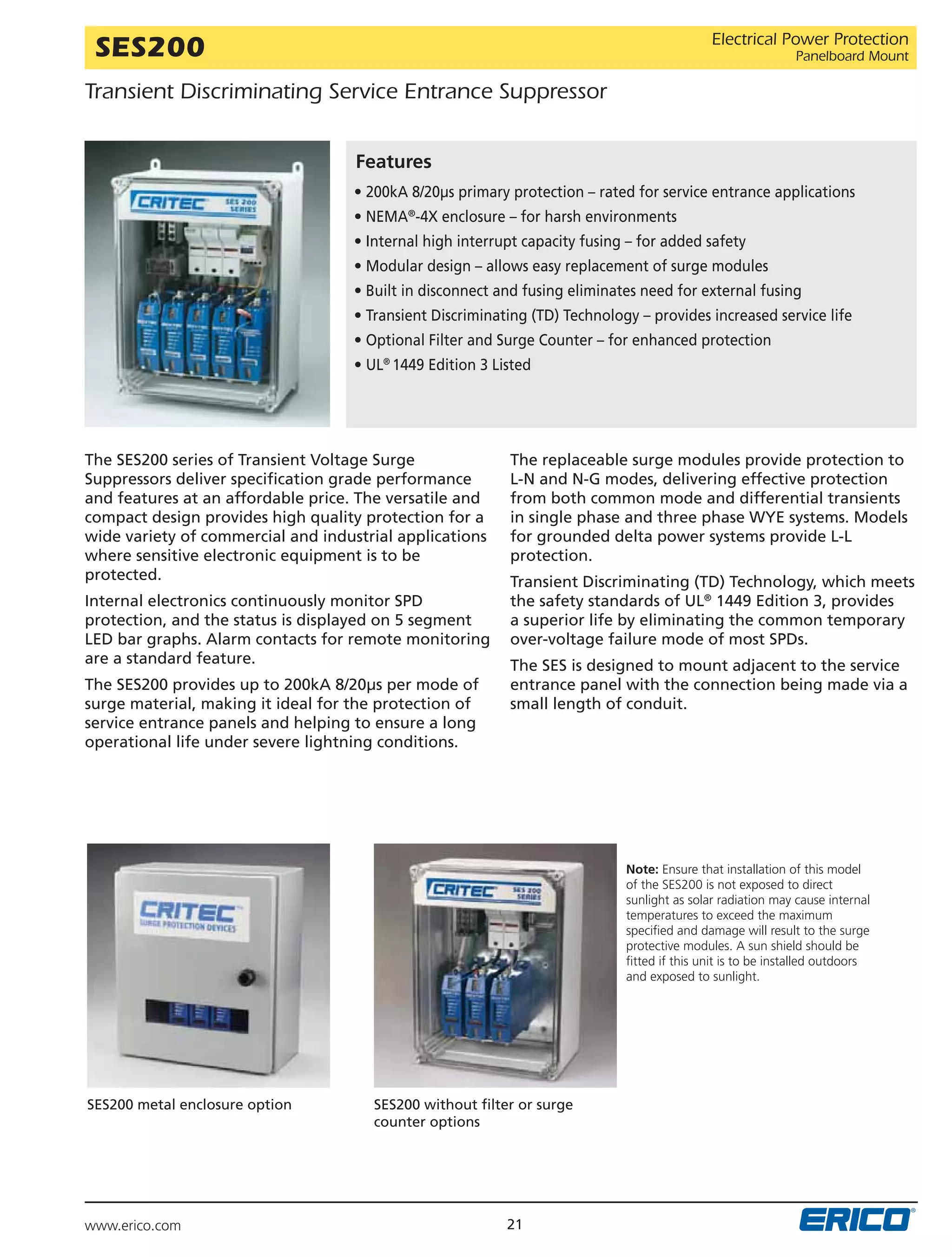 Surge protection erico 2012 | PDF