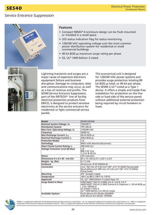 Surge protection erico 2012 | PDF