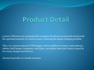 USB Power Strip | PPTX | Computer Peripherals | Computing