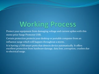 USB Power Strip | PPTX | Computer Peripherals | Computing