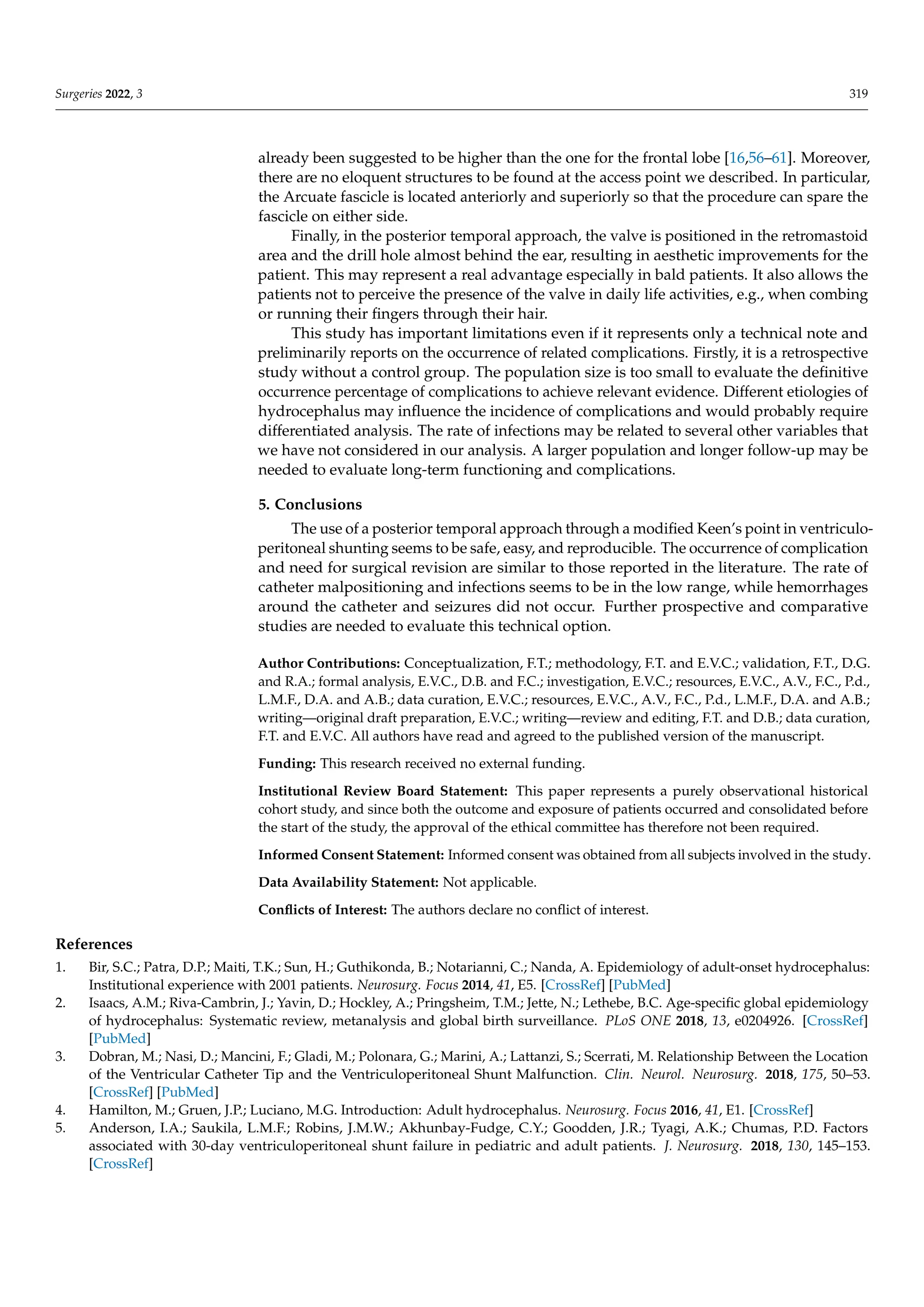 surgeries-03-00034 vp shunt surgery using modified keens point technique | PDF