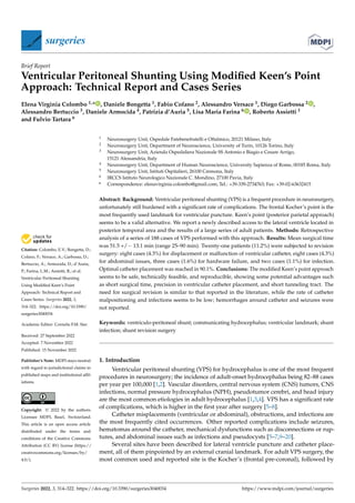 surgeries-03-00034 vp shunt surgery using modified keens point ...