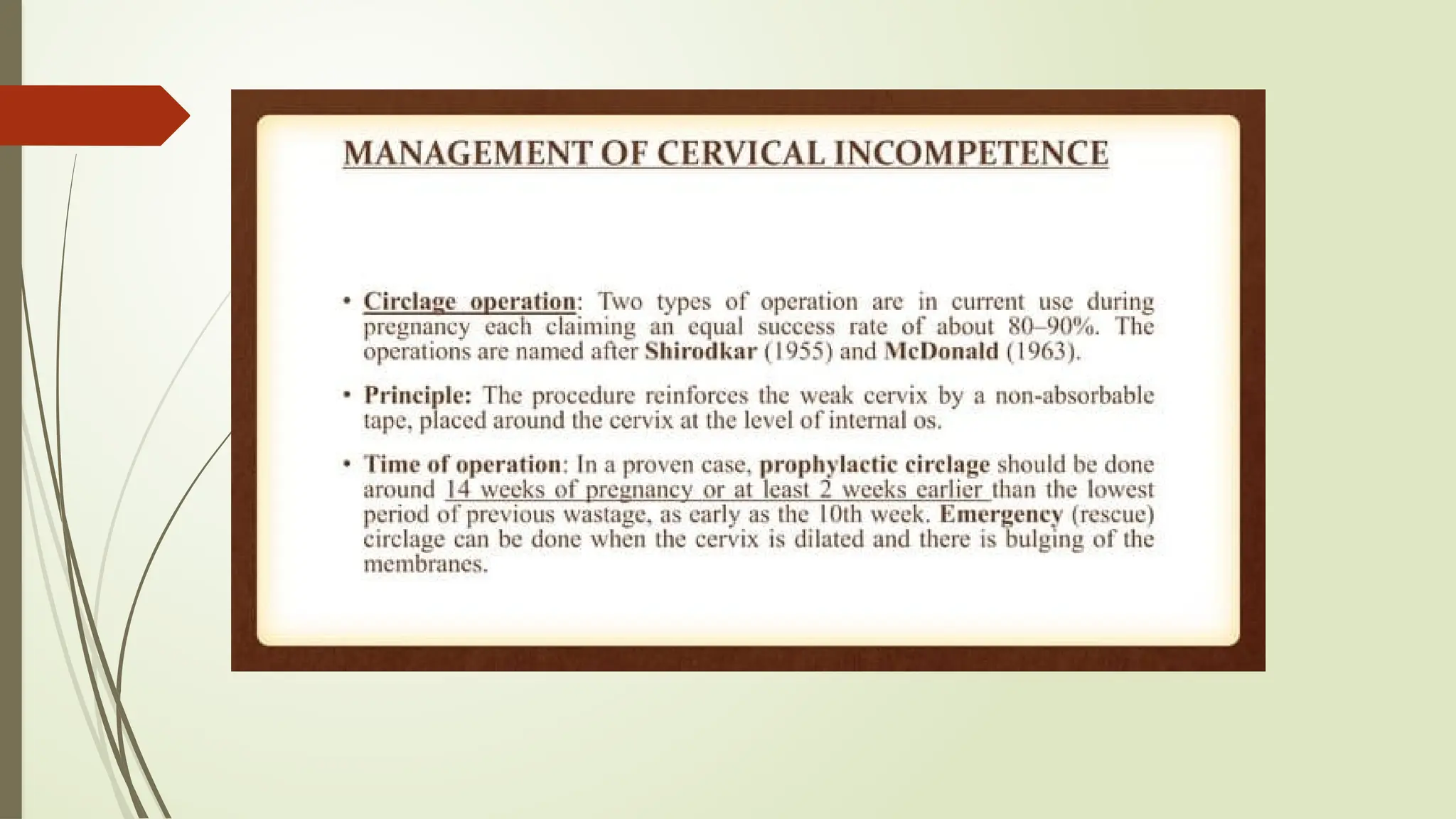 SURGERIES FOR CERVICAL INCOMPETENCE.pptx