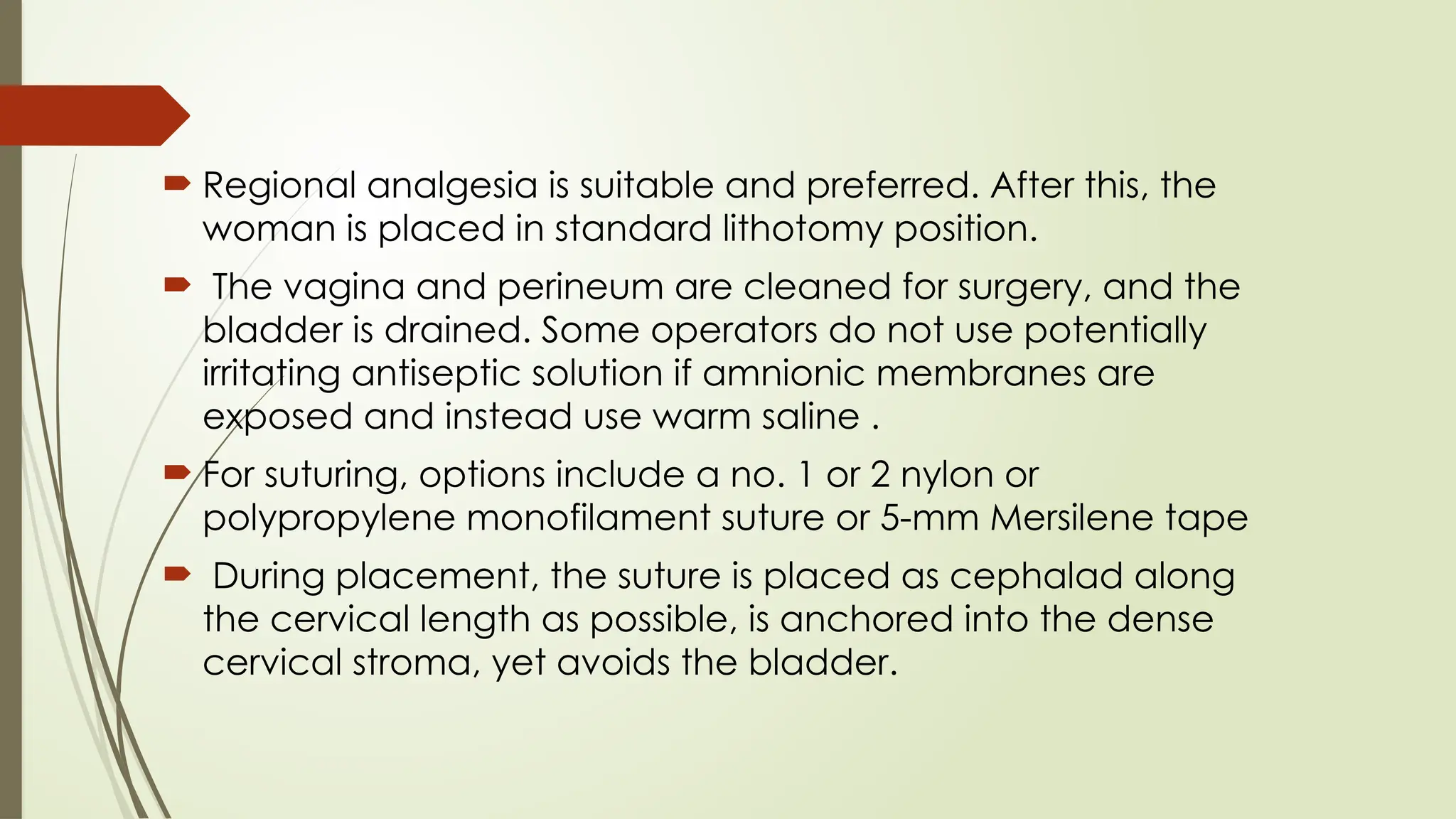 SURGERIES FOR CERVICAL INCOMPETENCE.pptx