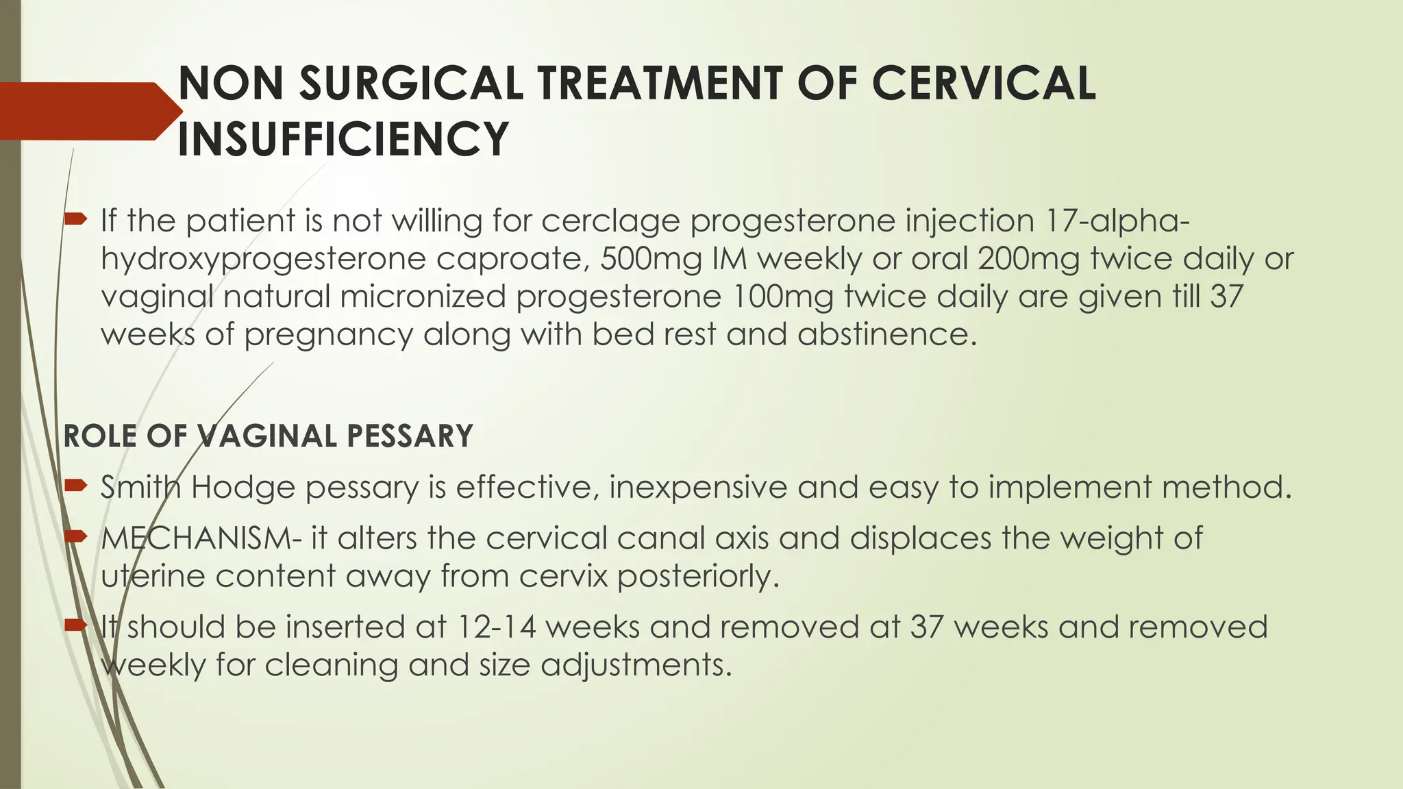 SURGERIES FOR CERVICAL INCOMPETENCE.pptx
