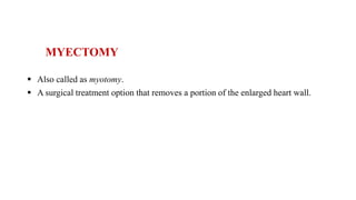 Surgeries involved in cardiology department | PPTX