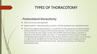 Surgeries of pleura and intercostal catheter | PPT