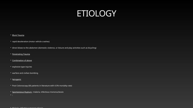 SURGERY.ppt.SPLEEN INJURY HAS MADE EASY IN SLIDES | PPT