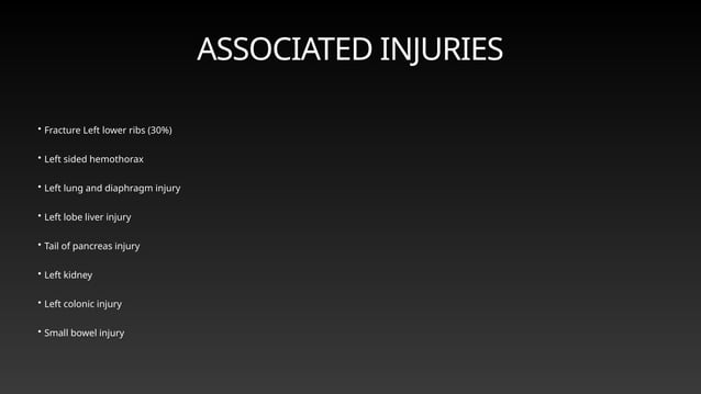 SURGERY.ppt.SPLEEN INJURY HAS MADE EASY IN SLIDES | PPT
