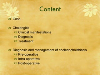 Surgery cholangitis[1] | PPT