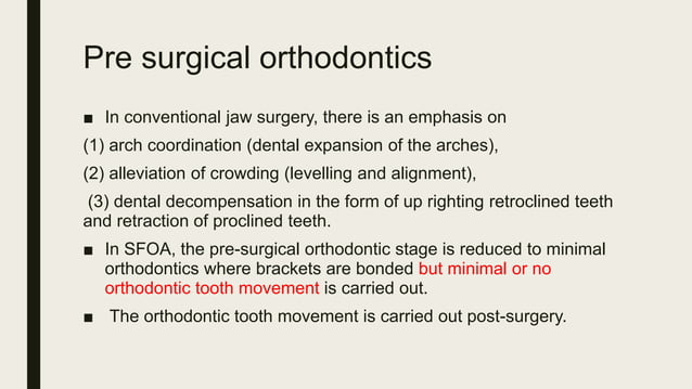 Surgery first orthognathic approach | PPTX | Bone and Joint Conditions ...