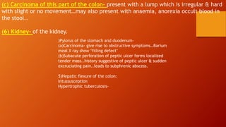 DIFFERENTIAL DIAGNOSIS OF SWELLINGS IN THE RIGHT HYPOCHONDRIUM AND ITS ...