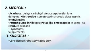 Post gastrectomy syndrome ppt general surgery | PPTX