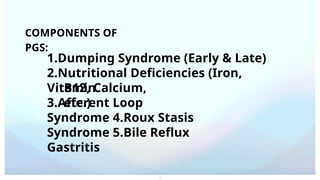 Post gastrectomy syndrome ppt general surgery | PPTX