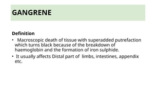 Thoracic outlet syndrome and gangrene with indication of amputation | PPTX