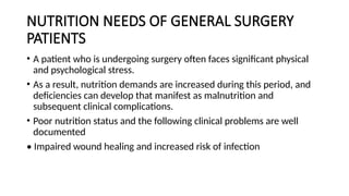 Surgery and Nutrition Support.pptx................ | PPTX