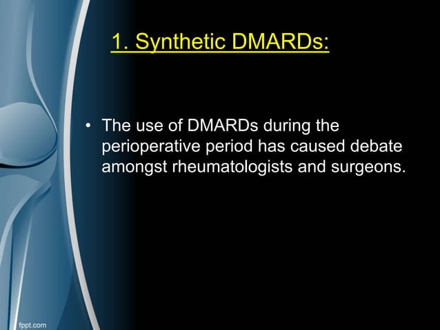 Surgery in RA patient | PPT