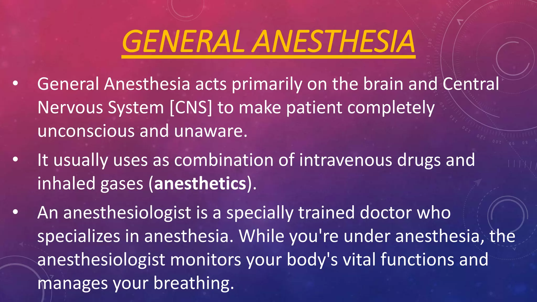 Anesthesia & its types | PPTX
