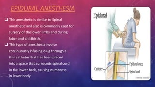 Anesthesia & its types | PPTX