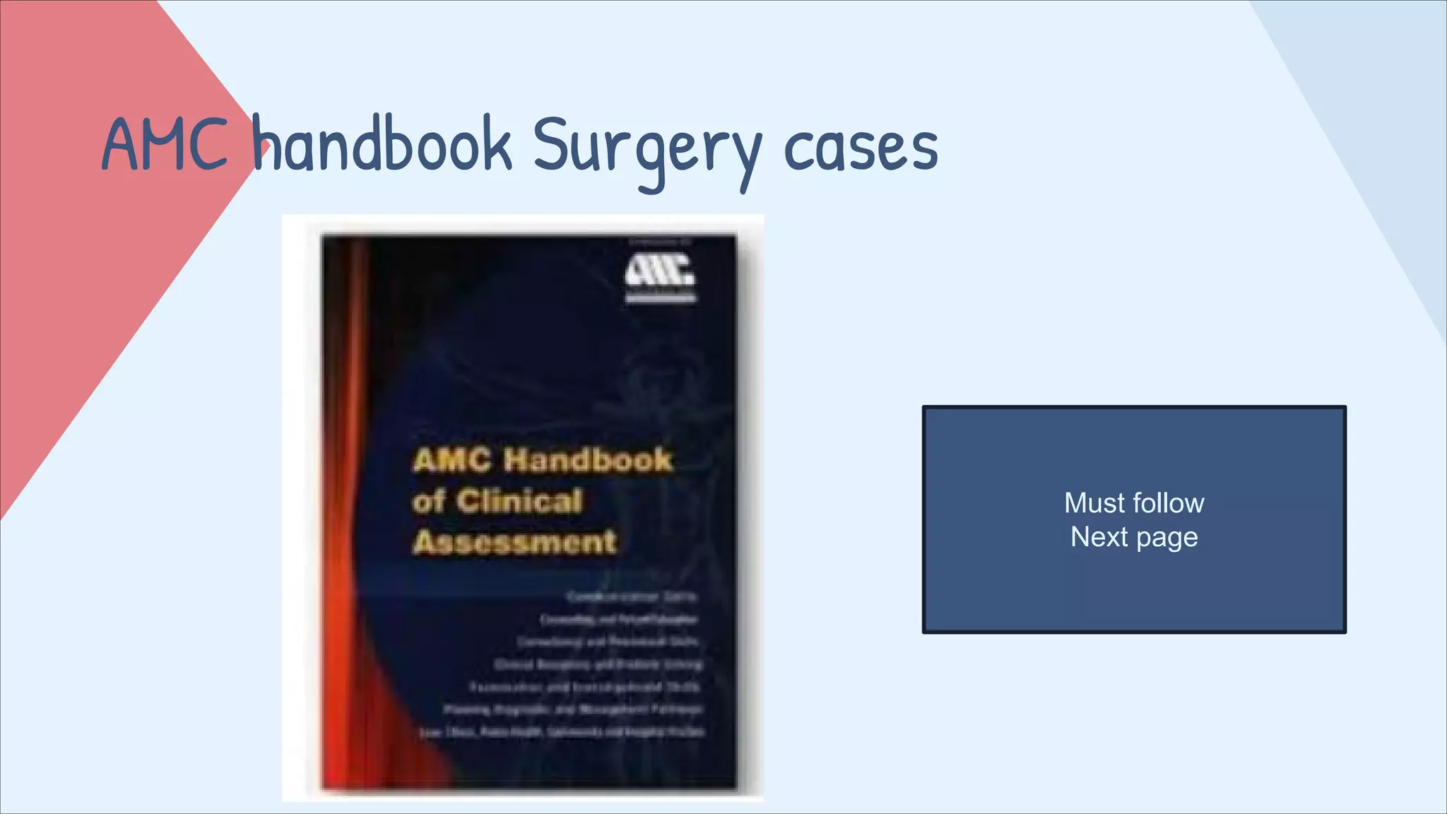 AMC Clinical exam preparation Course ! AMC part 2 notes.pdf