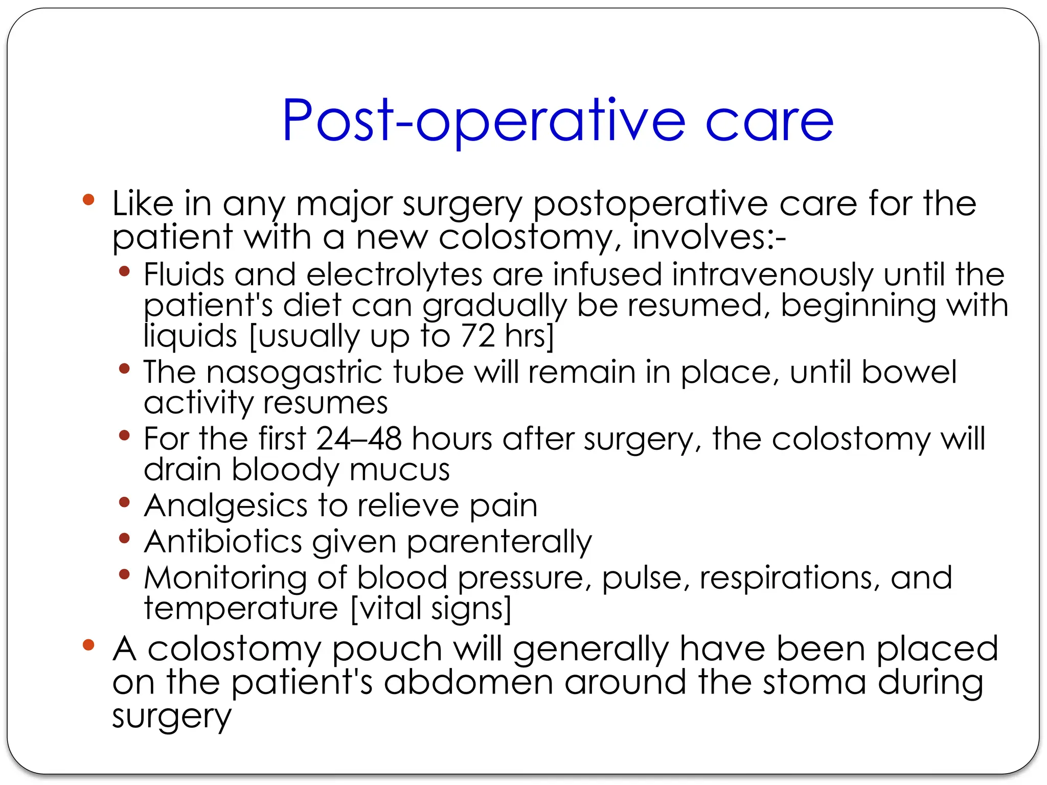 surgery COLOSTOMY GENERAL SURGERY PPT... | PPT