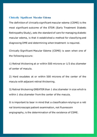 DIABETIC MACULAR EDEMA | DOCX