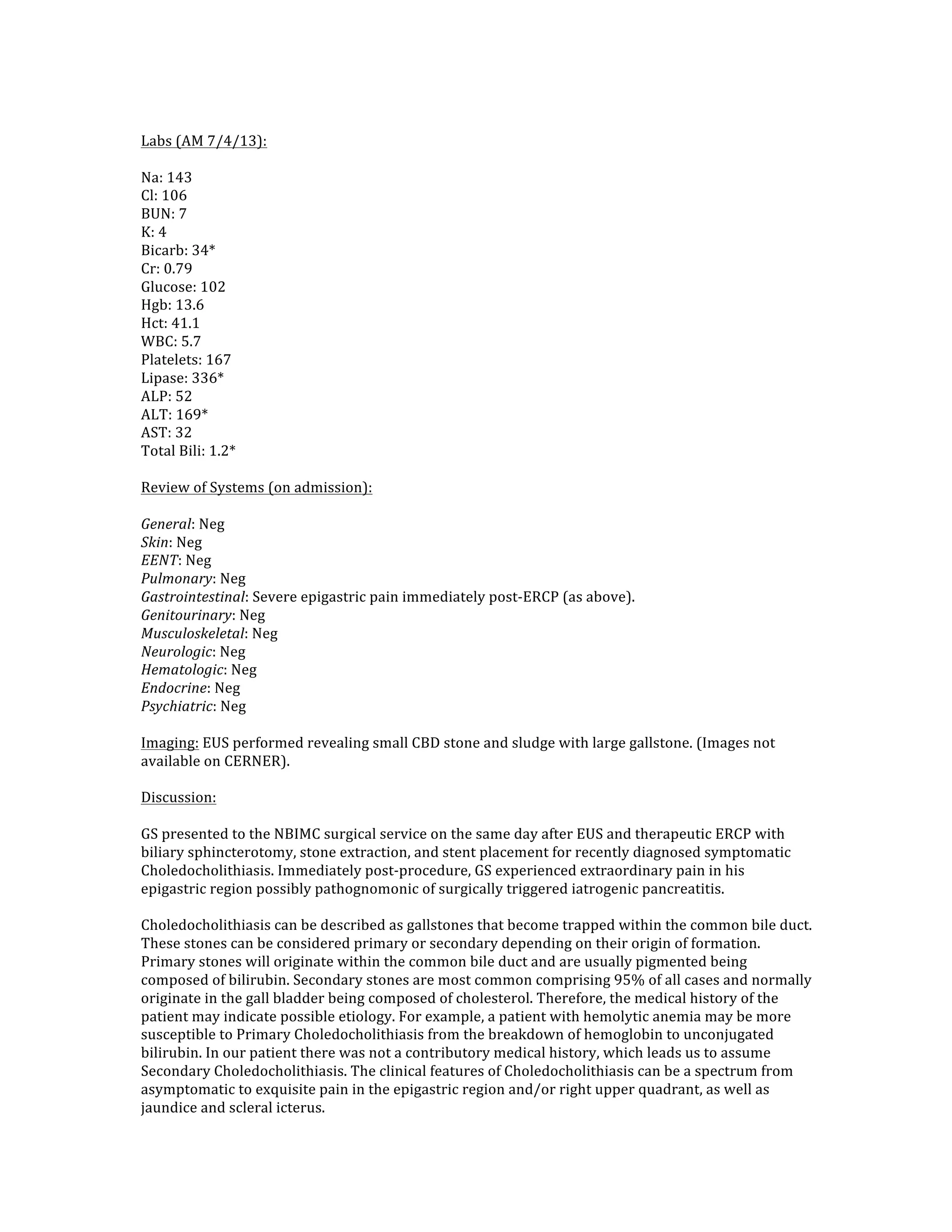 Case Report: ERCP | PDF