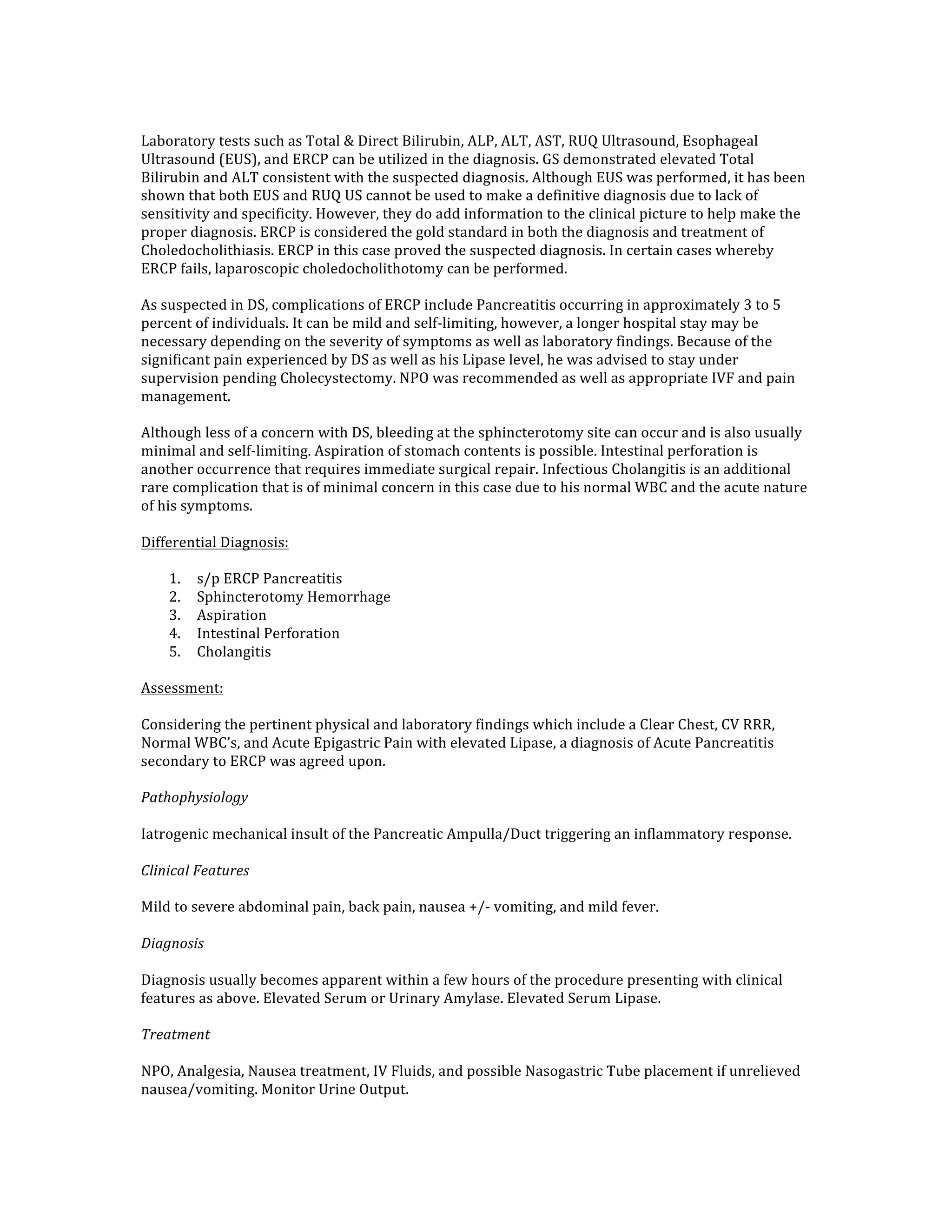 Case Report: ERCP | PDF