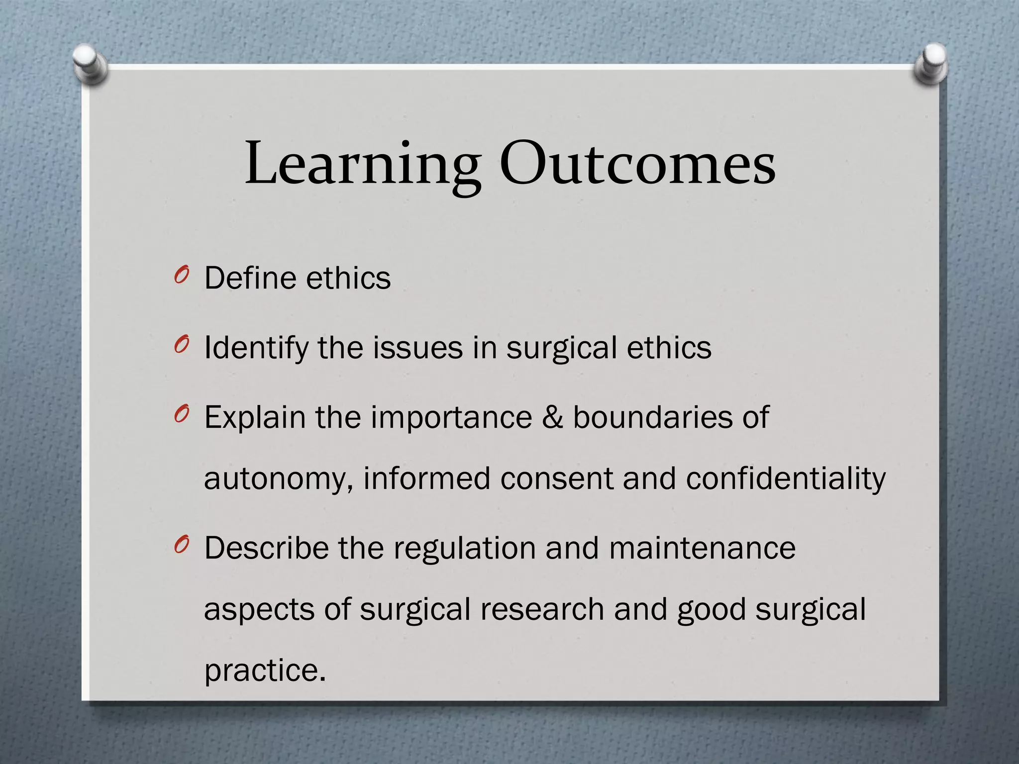 Surgical ethics | PPT
