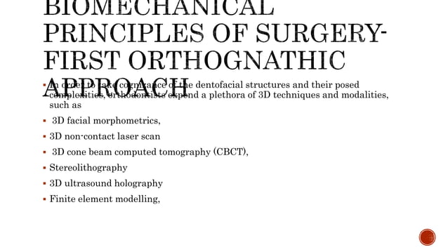Surgery first approach.pptx | Dental Health | Diseases and Conditions