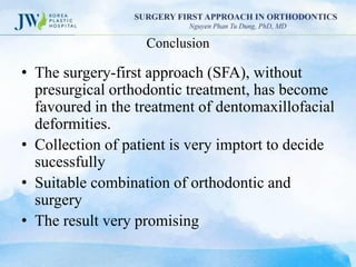Surgery First Approach In Orthodontics | PDF