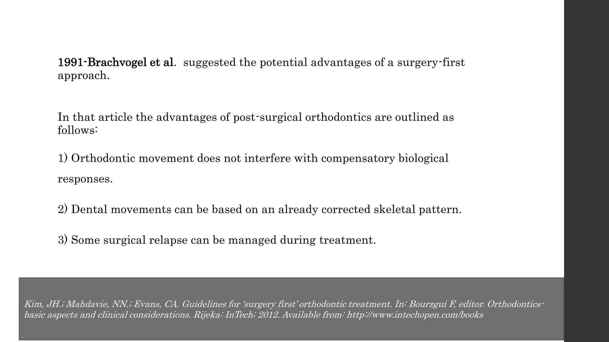 Surgery first orthognathic approach | PPTX