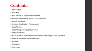 Surgery first orthognathic approach | PPTX