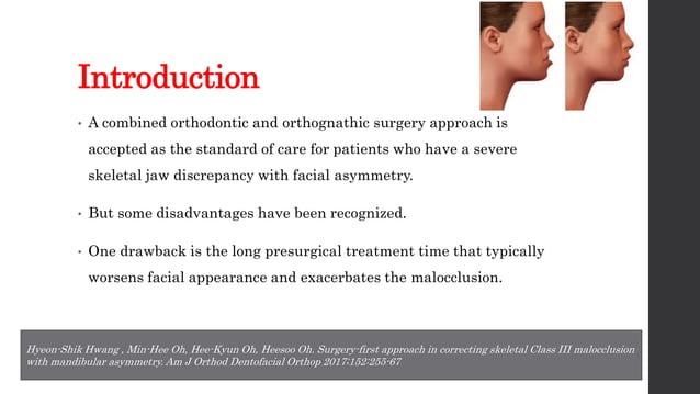 Surgery first orthognathic approach | PPTX | Dental Health | Diseases ...