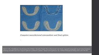 Surgery first orthognathic approach | PPTX