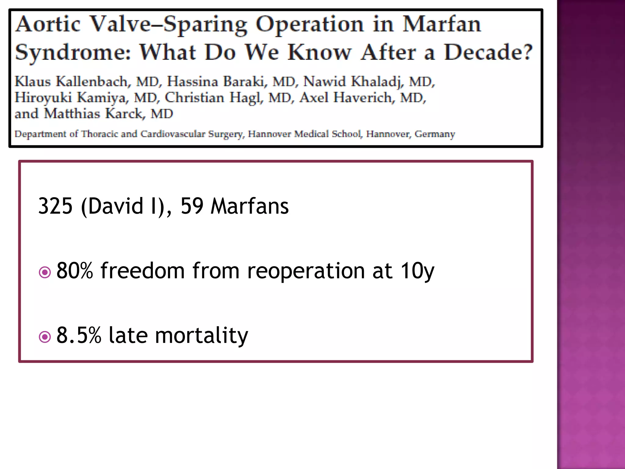 Surgery for aortic root pathologies | PDF