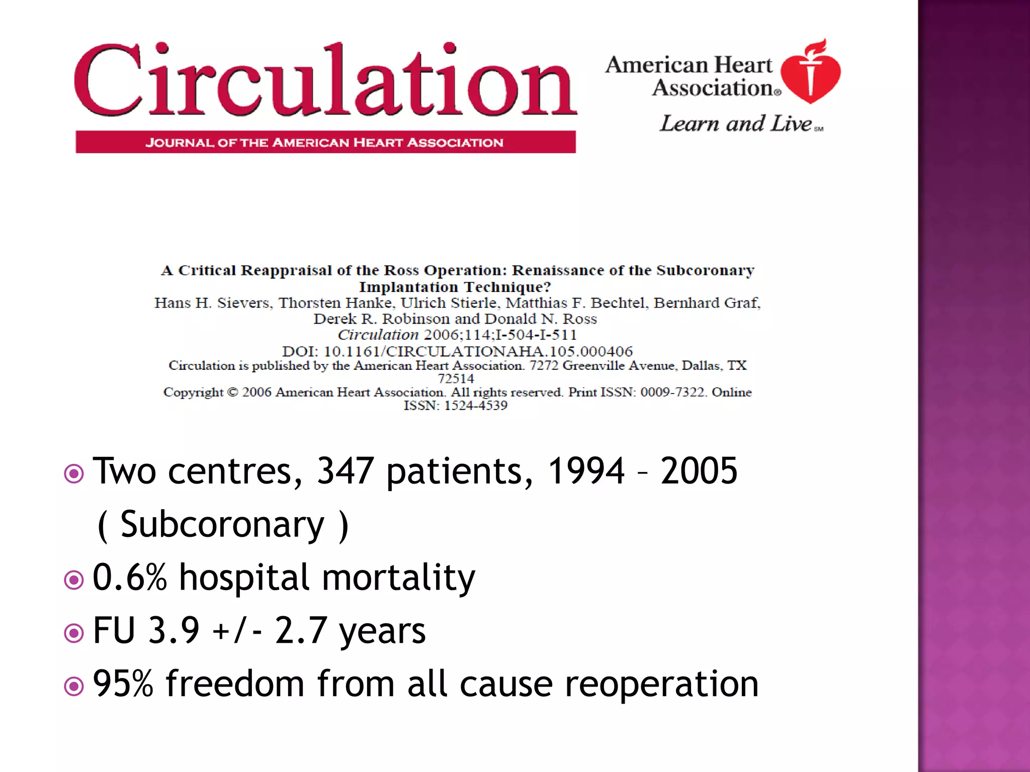 Surgery for aortic root pathologies | PDF