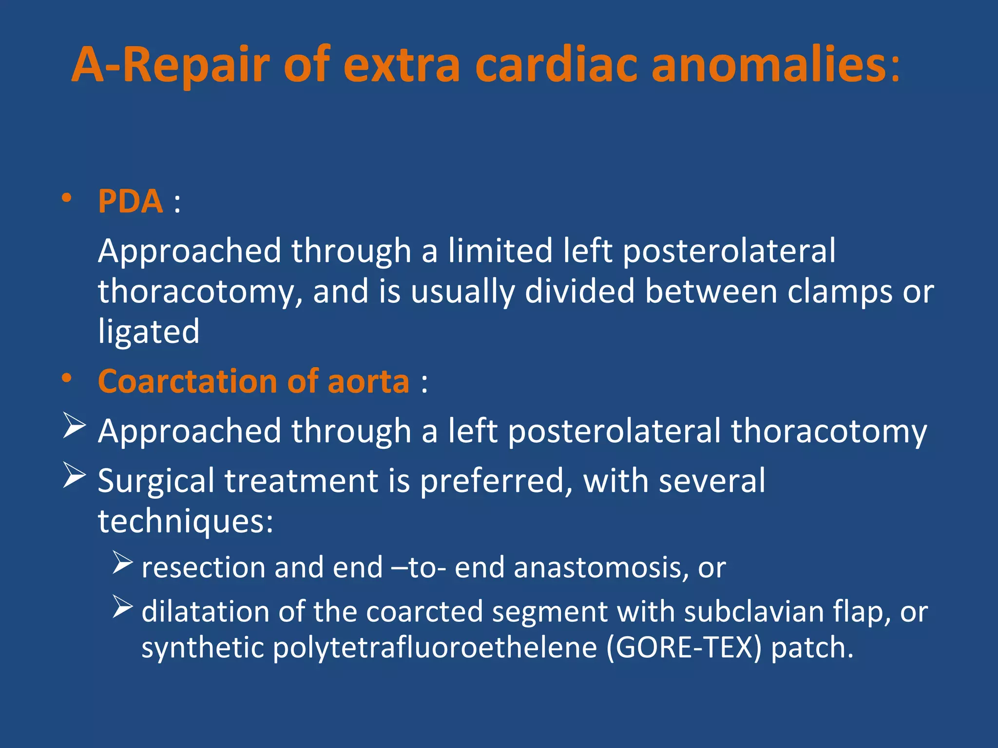 Surgery for Congenital Heart Diseases | PPT