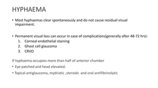 Surgery for ocular trauma | PPTX