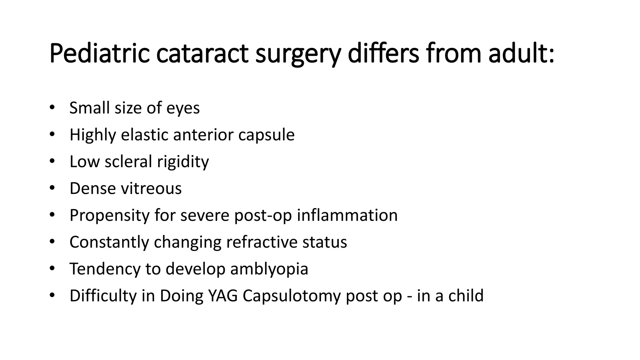 Surgery for pediatric cataracts | PPTX | First Aid | Injuries