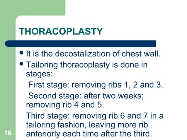 Surgery for pulmonary tuberculosis | PPT | Physical Therapy | Wellness