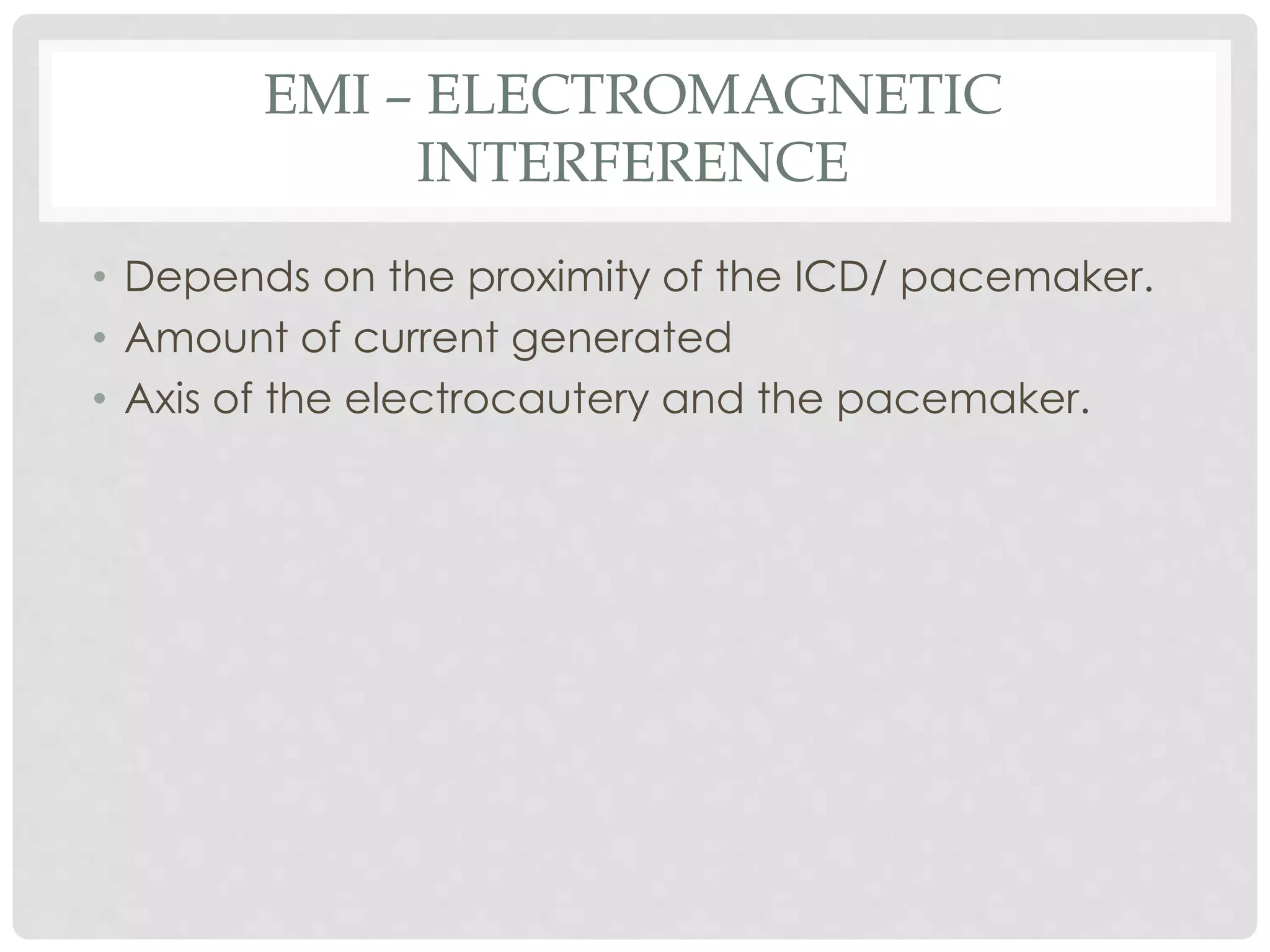 Surgery in patients with icd and pacemakers | PPTX