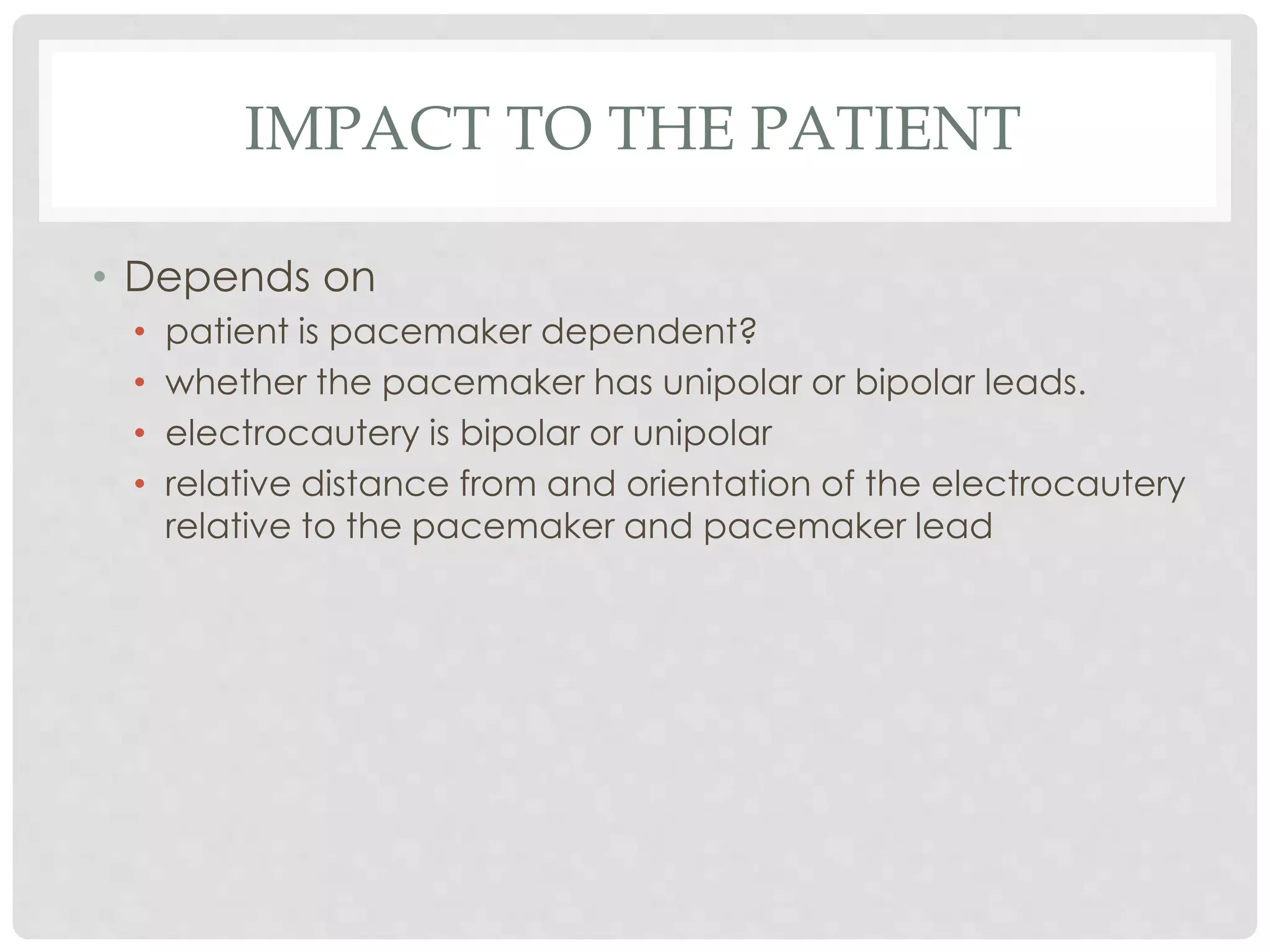 Surgery in patients with icd and pacemakers | PPTX