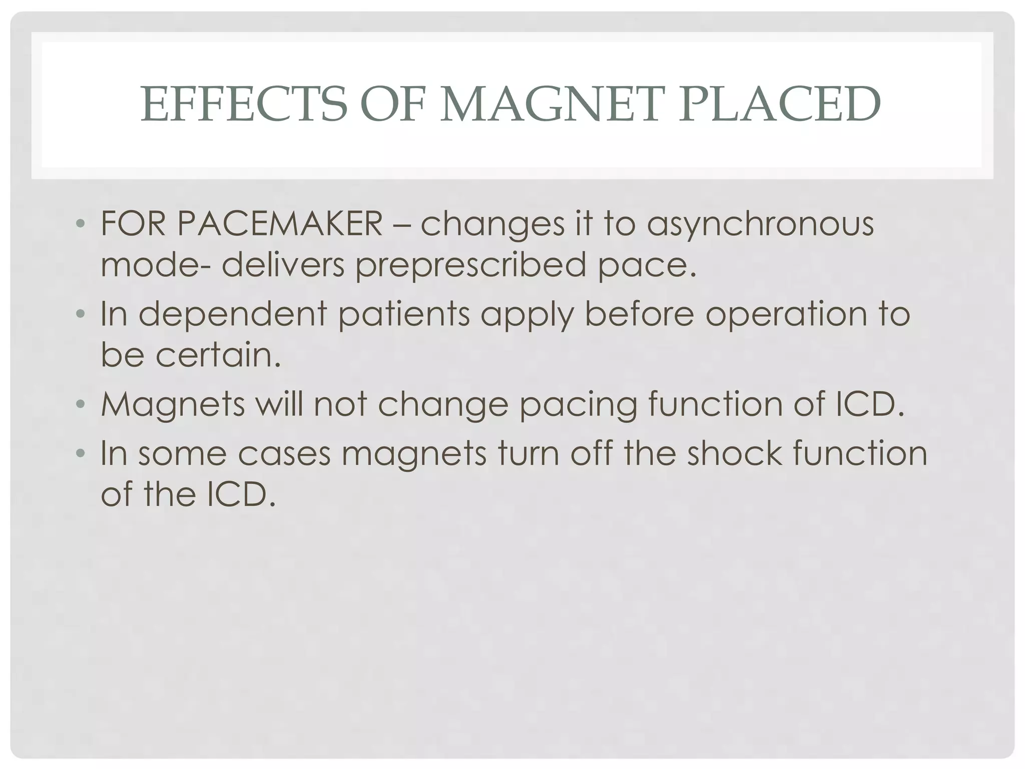 Surgery in patients with icd and pacemakers | PPTX