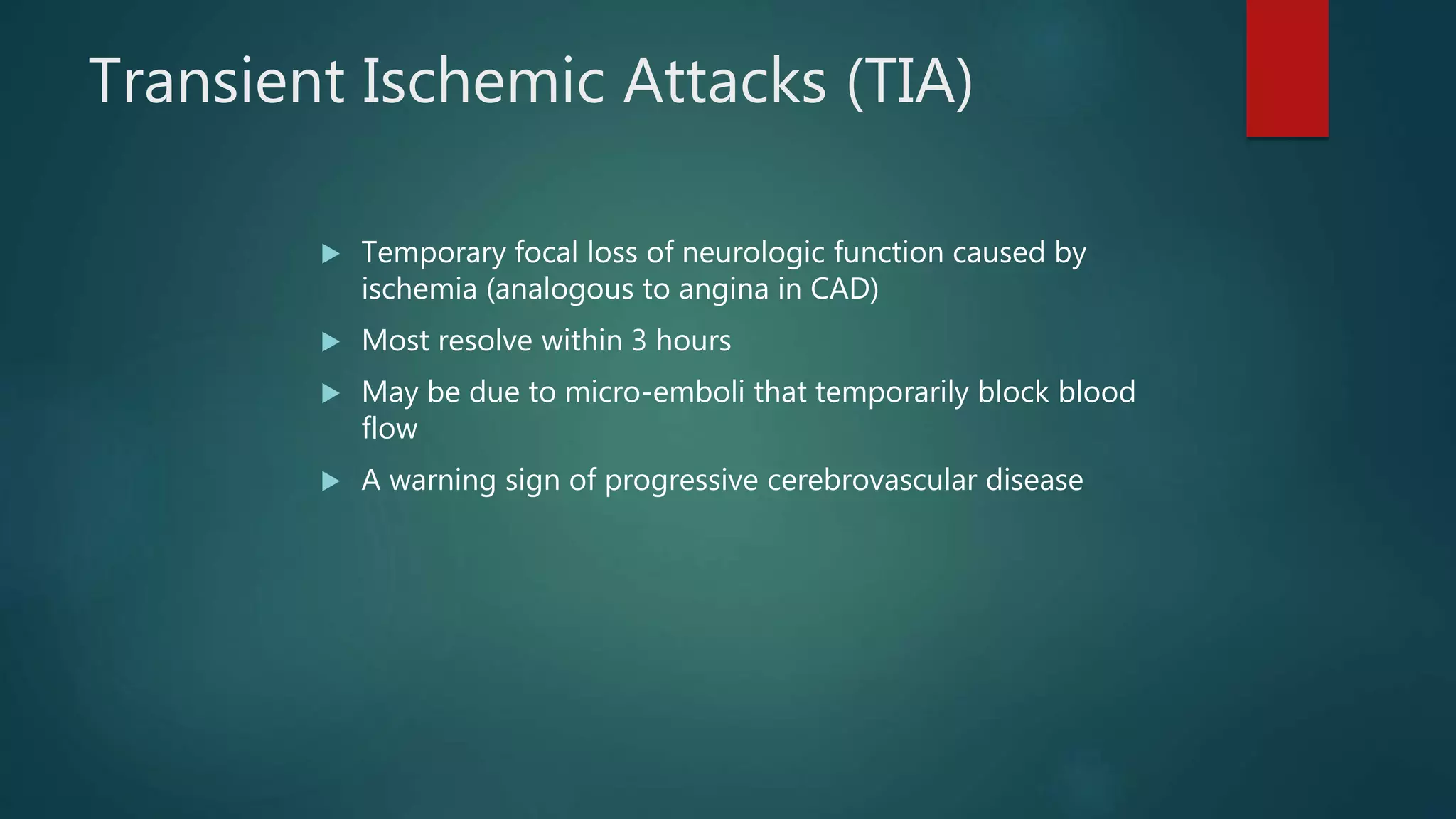 Medical Radiological and Surgical Management of Stroke | PPTX